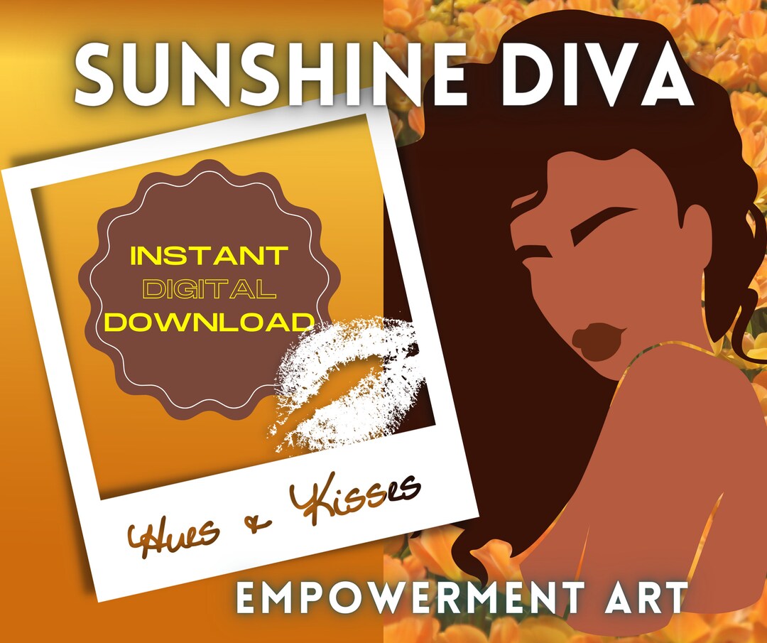 Sunshine Diva Art Print: BIPOC Female Empowerment (digital Download) - Etsy