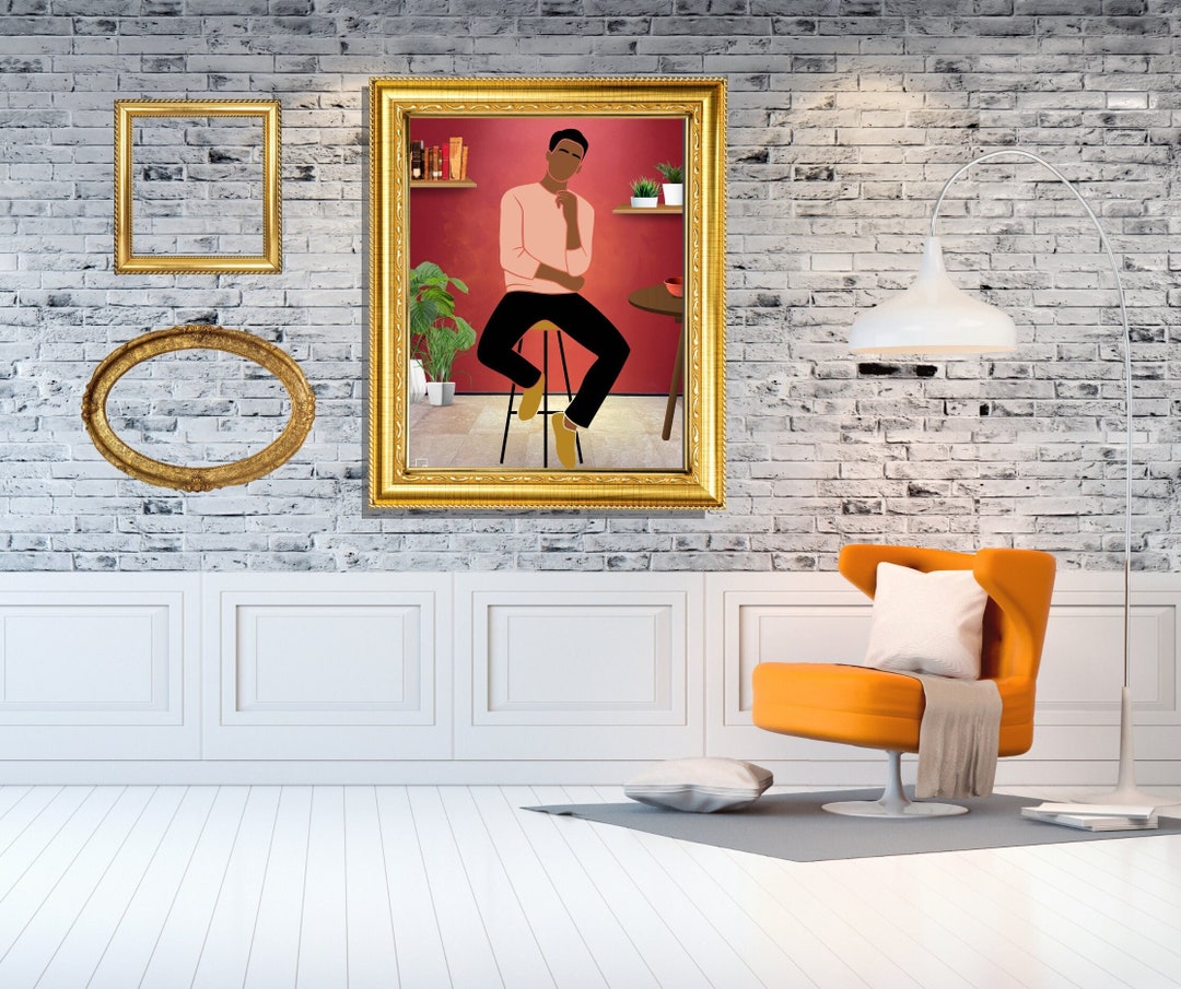 Printable BIPOC Male Empowerment Art, Instant Digital Download, Being ...