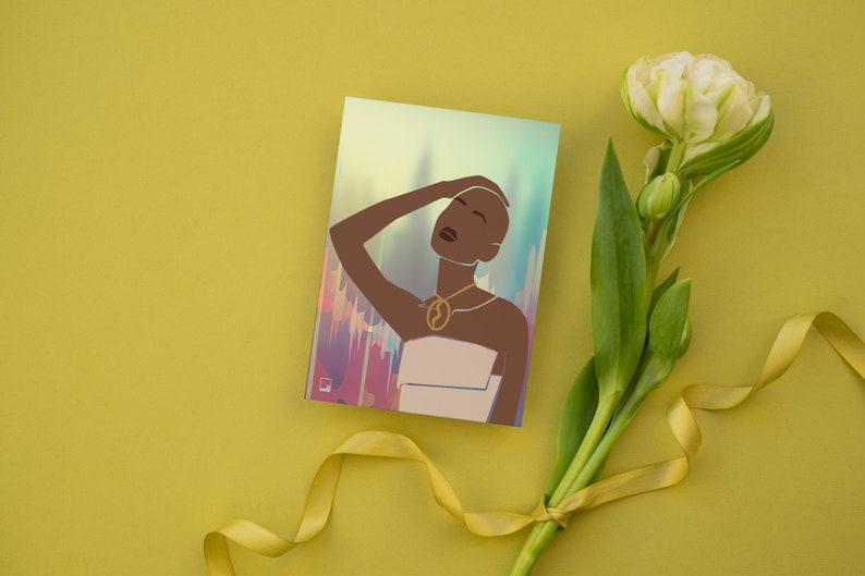 BIPOC Female Art Print: Rainbow Spectrogram, Empowerment (digital ...