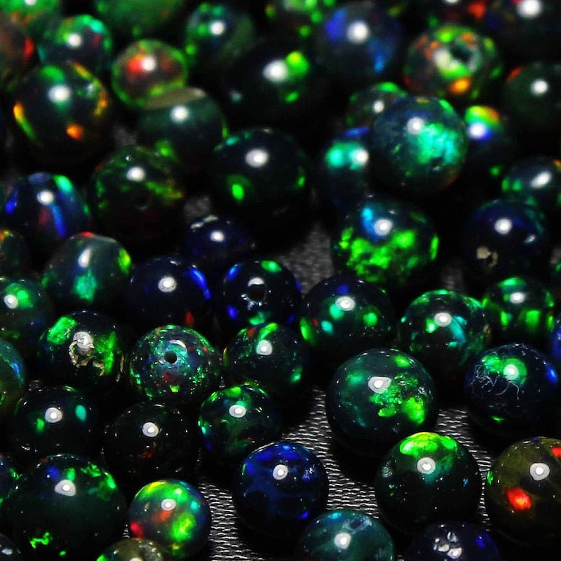 Fire Opal Beads Ball - Etsy