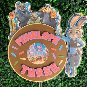 Zootopia Birthday Cake Topper - Etsy