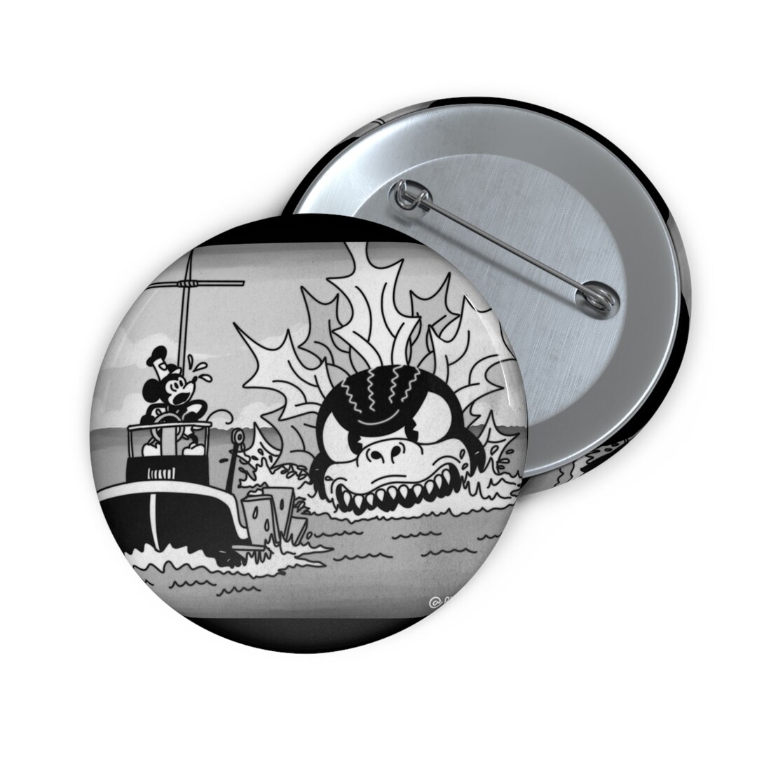 Steamboat Minus One Pin Button - Etsy