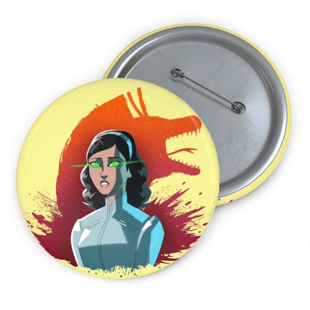 Monster Act Cyborg Pin Button - Etsy
