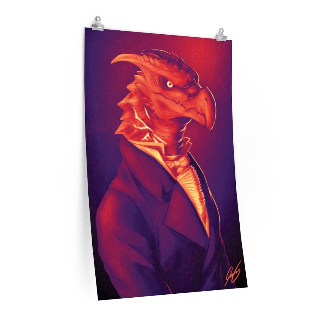 Kaiju Renaissance Dapper Demon Premium Matte Poster - Etsy