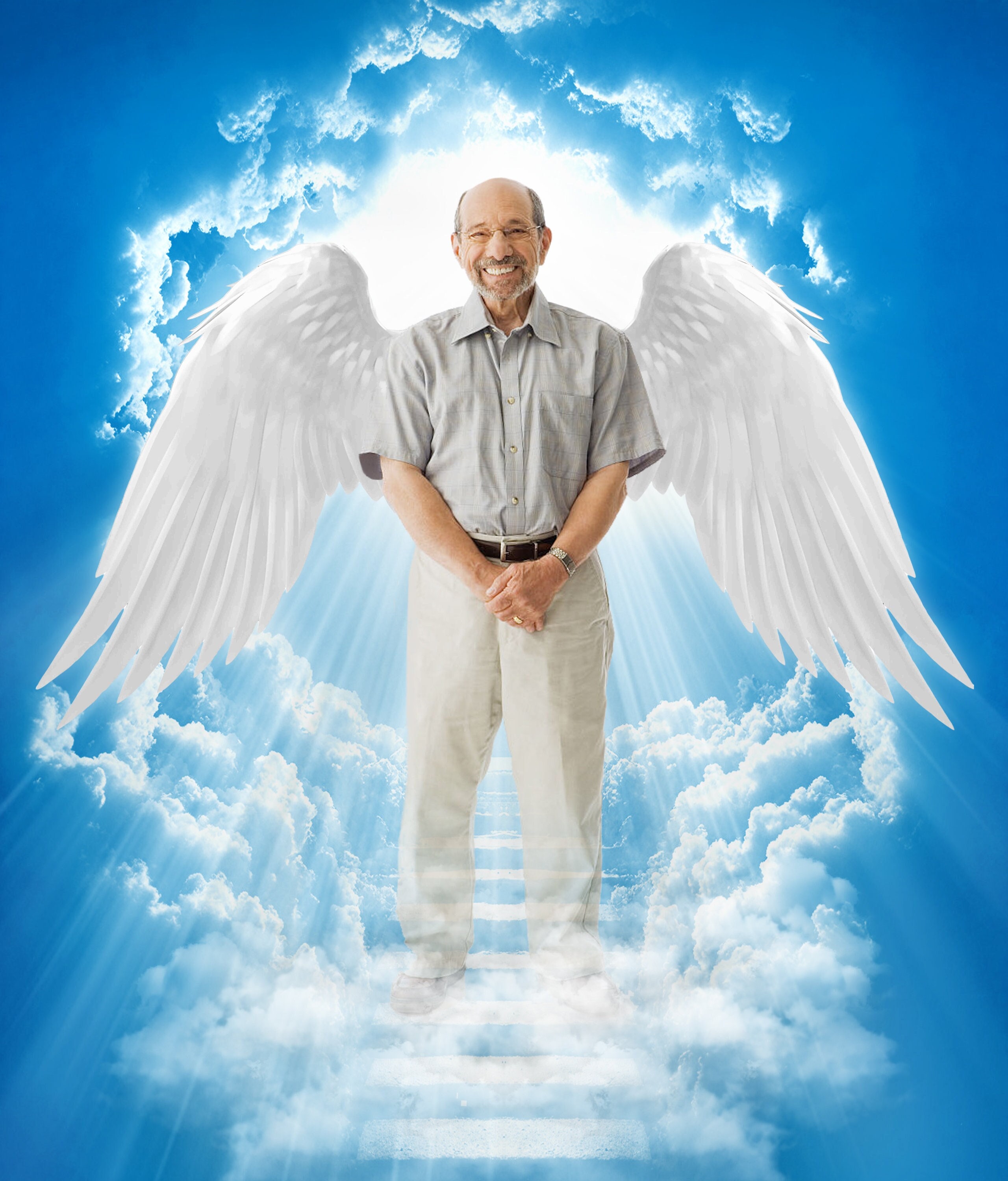 Angel Wings in Heaven Photo Edit, Passed Away Photo Edit Service, Add ...