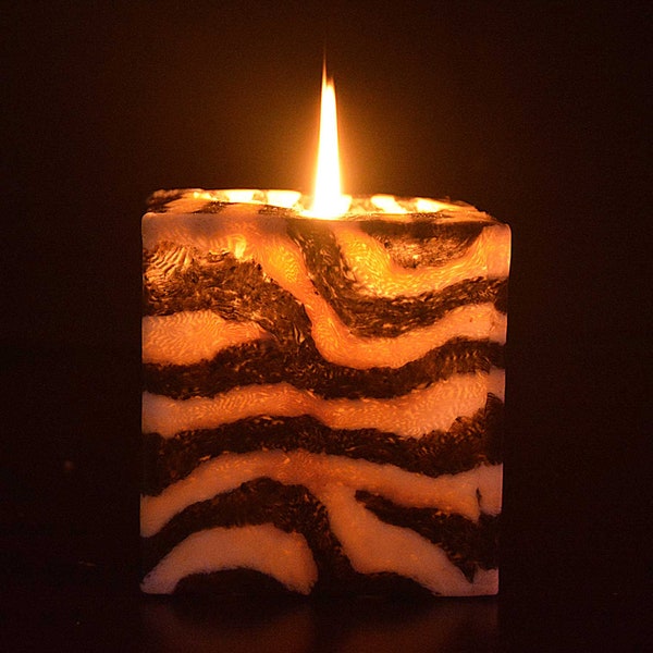 Zebra Candles - Etsy