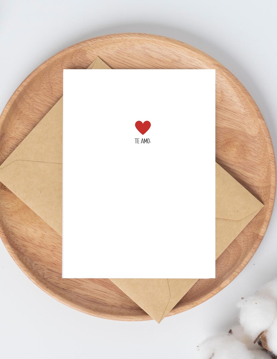 Te Amo Card | Anniversary | Thinking of You | Just Because | Valentine ...