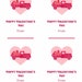 Pink Truck Valentine's Day Printable Cards | Valentine's Day Card ...