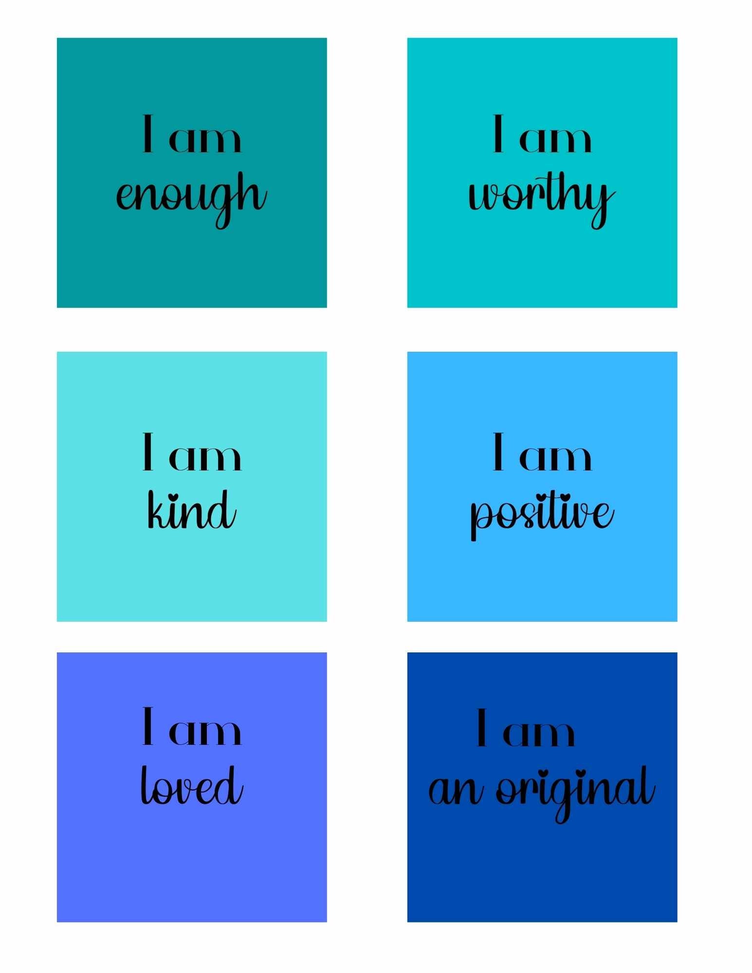30 Digital Positive Affirmation Cards | Printable Daily Positive ...