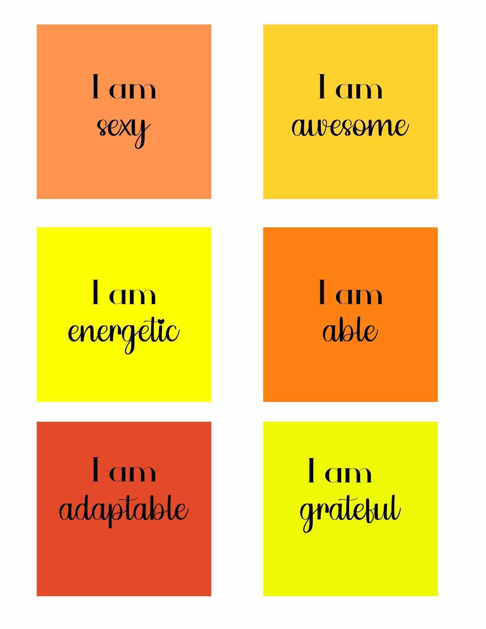 30 Digital Positive Affirmation Cards | Printable Daily Positive ...