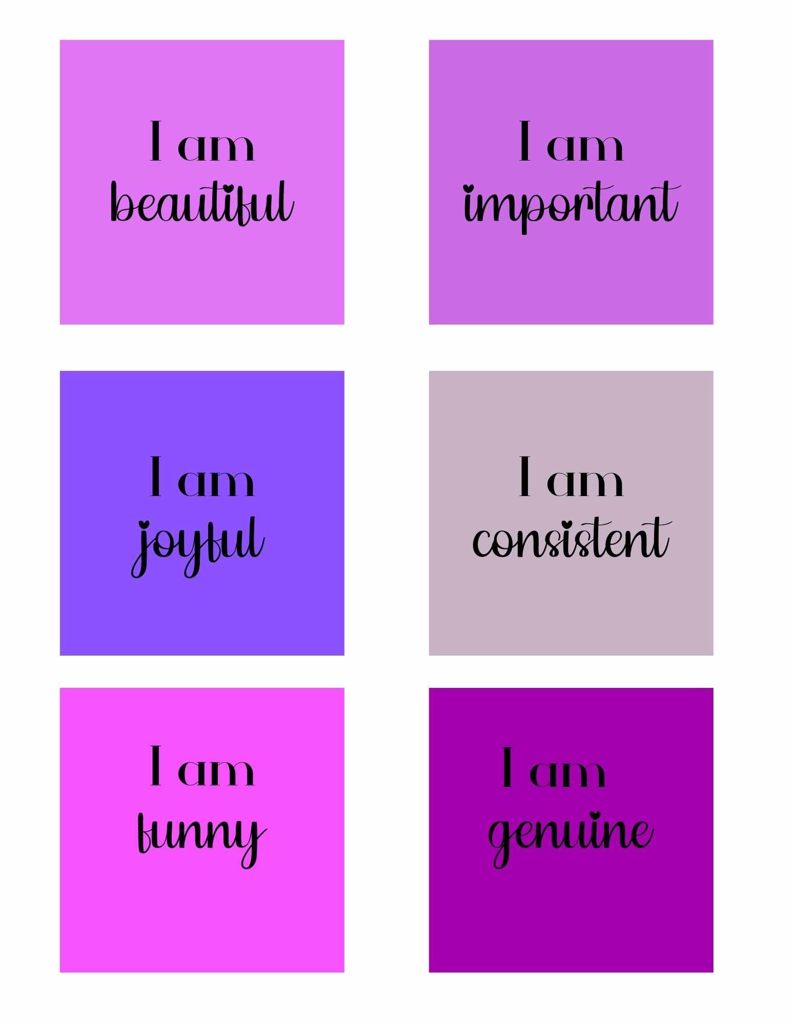 30 Digital Positive Affirmation Cards | Printable Daily Positive ...