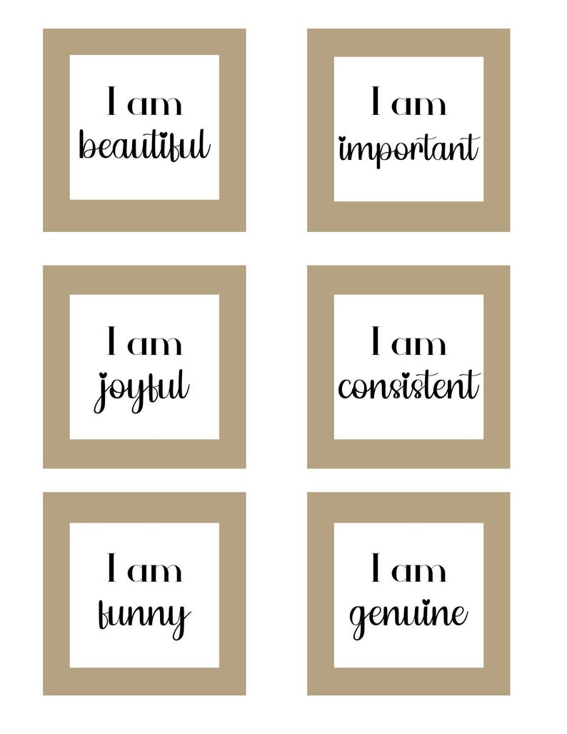 30 Digital Positive Affirmation Cards | Printable Daily Positive ...