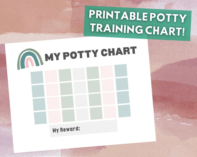 Printable Potty Training Reward Chart Potty Training Sticker Chart ...