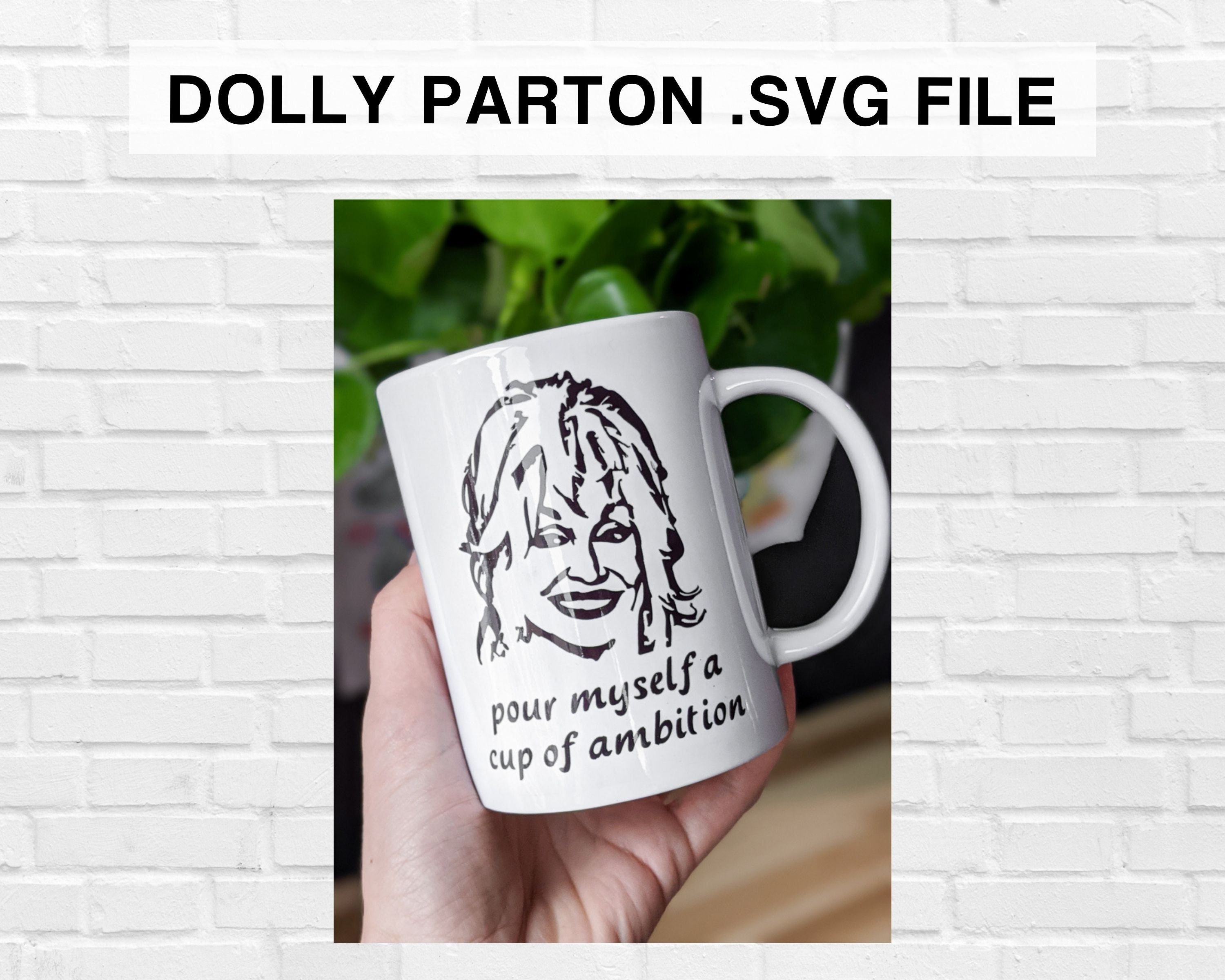 Dolly Parton . SVG Cut File pour Cricut, Silhouette, Glowforge, Etc ...