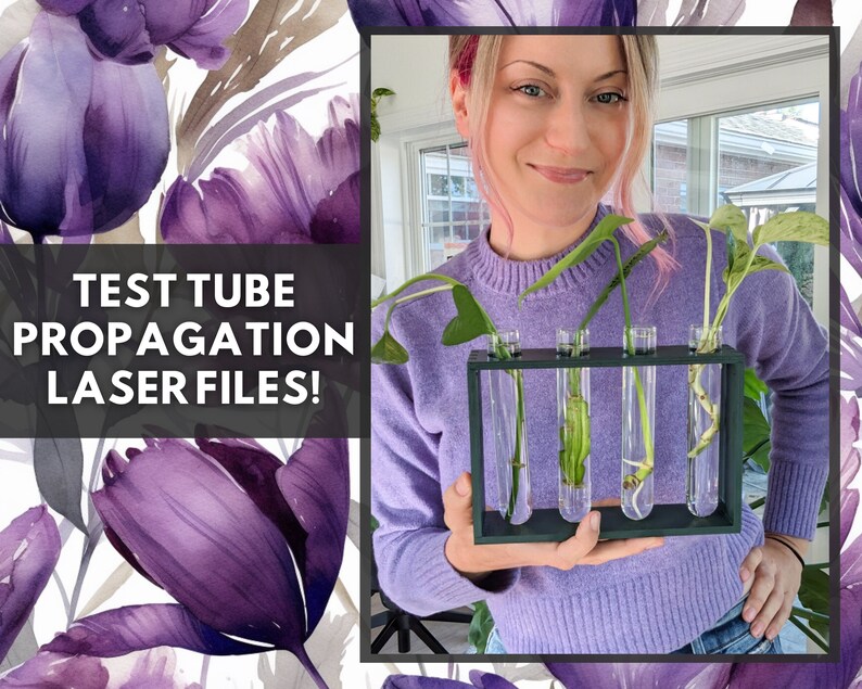 Test Tube Propagation Station Cut Files for Laser Machines - Etsy