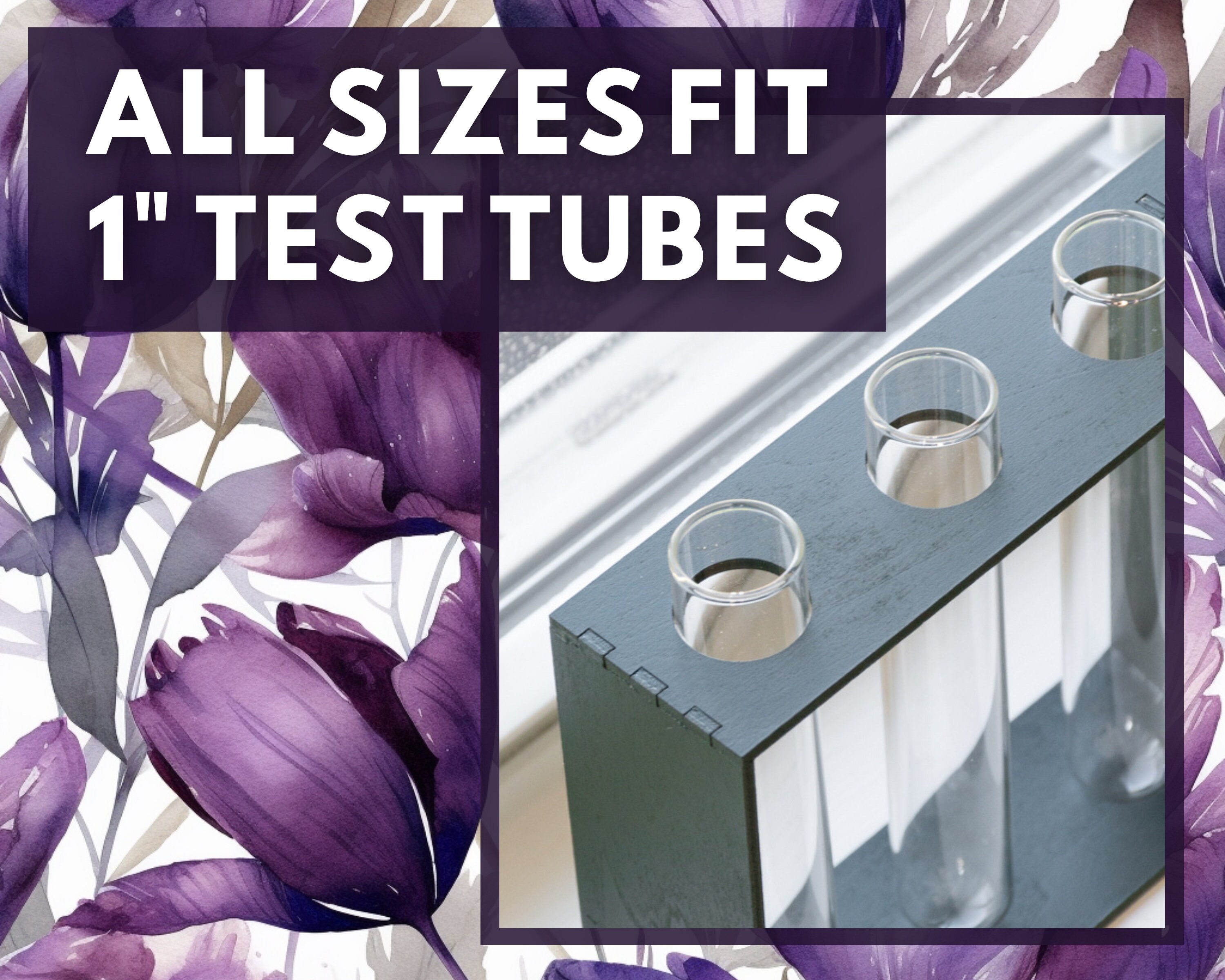 Test Tube Propagation Station Cut Files for Laser Machines, 1-inch Test ...