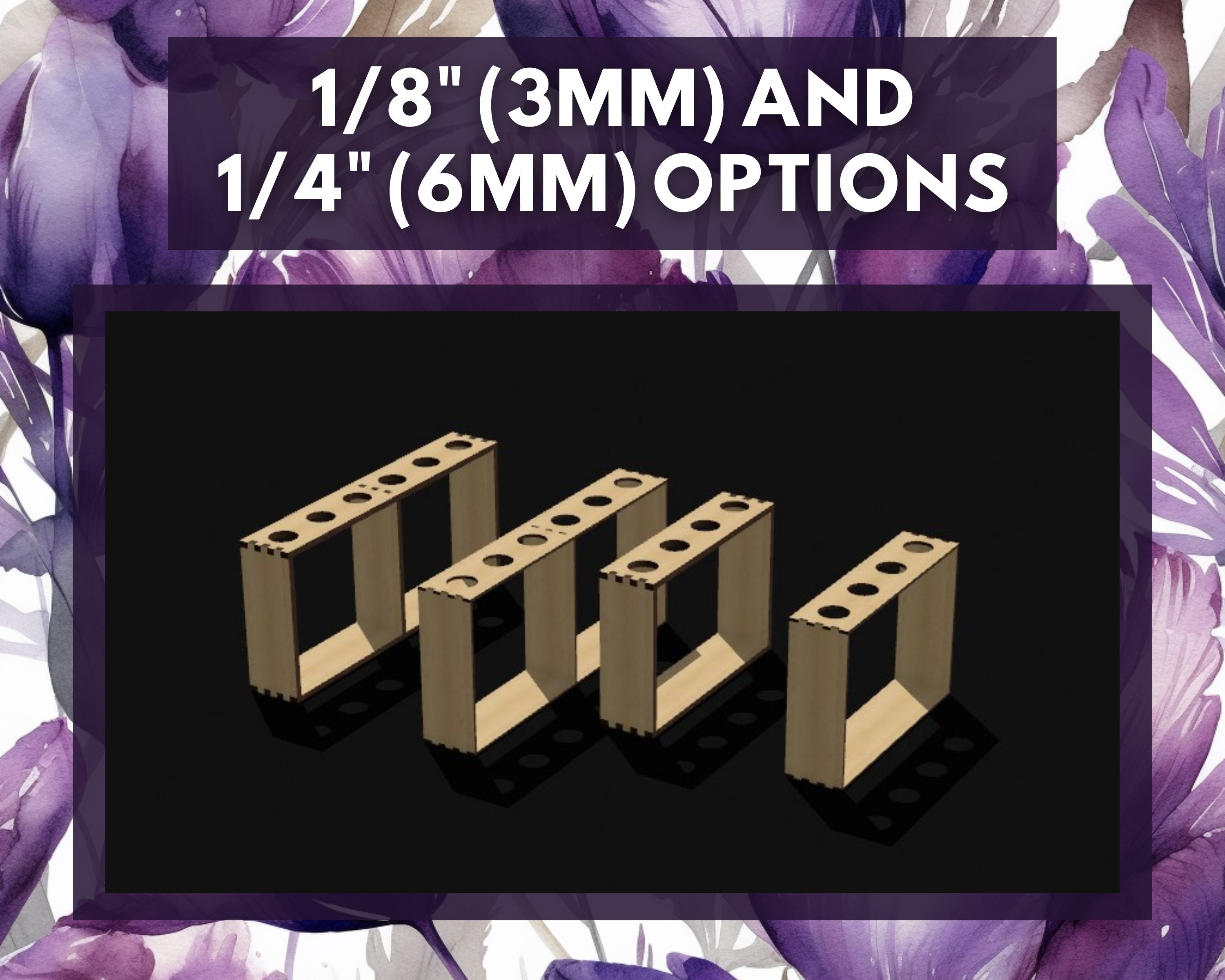 Test Tube Propagation Station Cut Files for Laser Machines, 1-inch Test ...