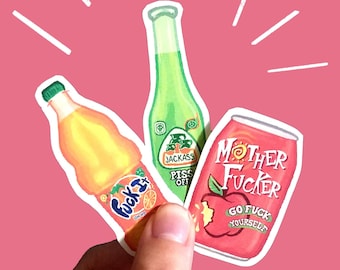 Soft Drink Stickers - Etsy