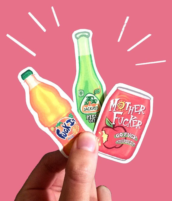 Rude Hispanic Soft Drink Stickers | Etsy