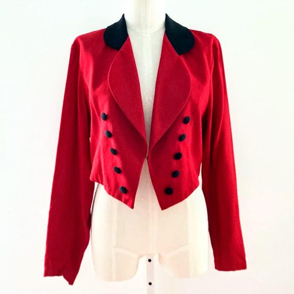 Red Bolero Jacket - Etsy