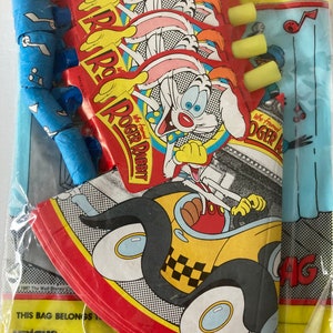 Vintage 80's Roger Rabbit Party Favors 4 Packages - Etsy