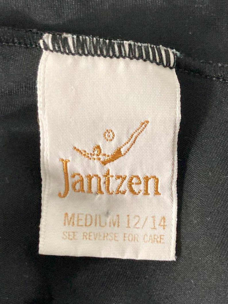 Vintage 70's 80's Women's Jantzen Black Leotard Body Suit - Small - Etsy