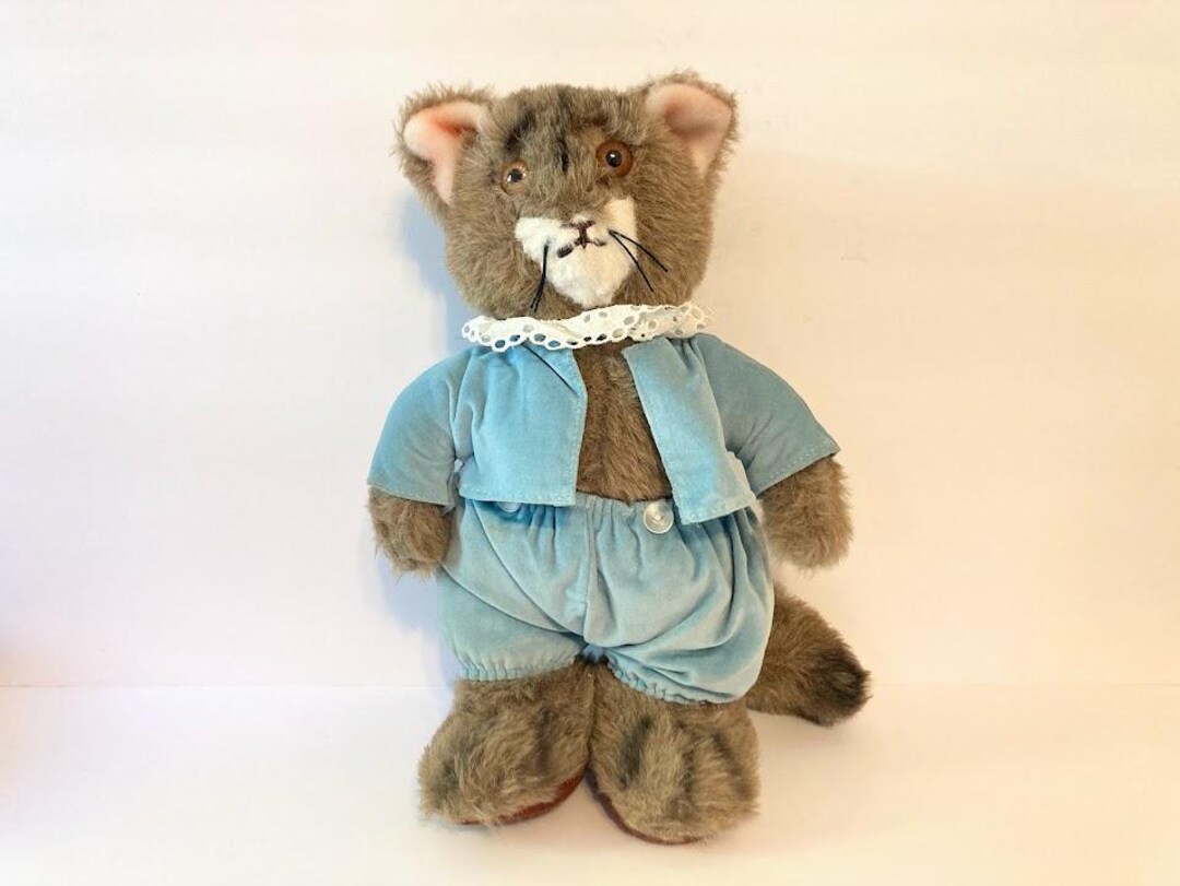 Vintage 80's 90's Beatrix Potter Tom Cat Stuffed Animal by Eden - Etsy