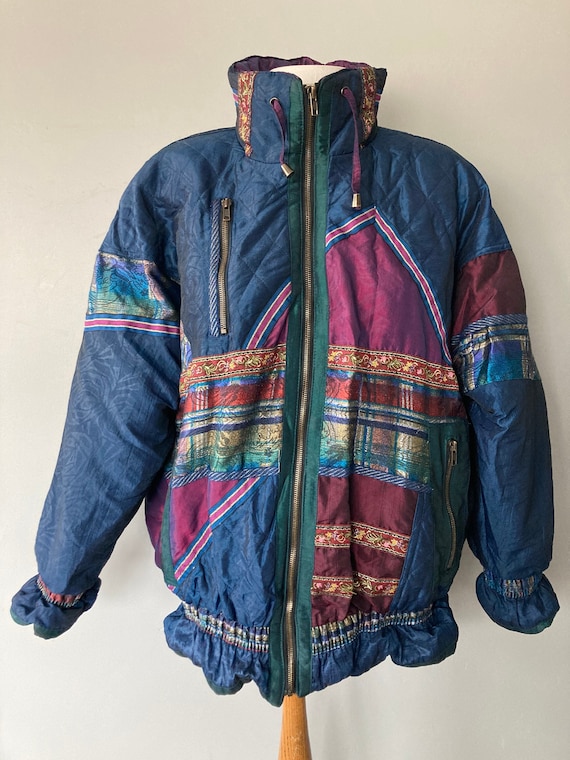 patchwork puffer jacket the - Gem