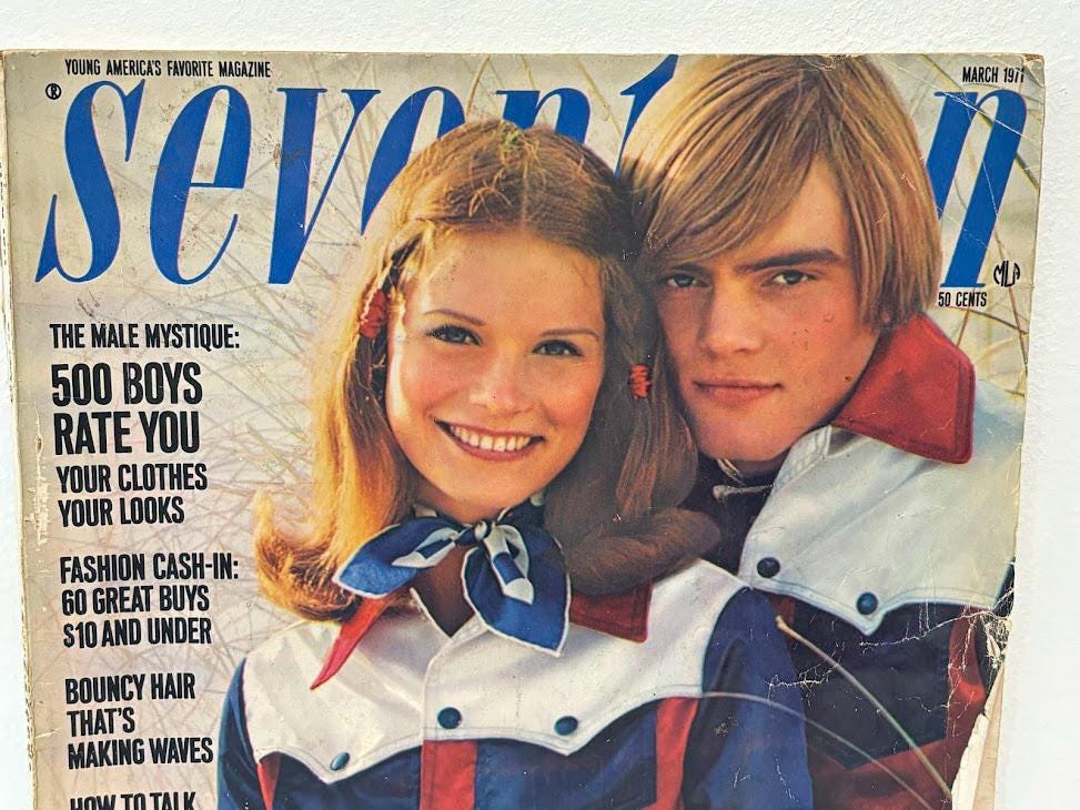 Vintage 1971 Seventeen Fashion Magazine for Young Adults - Etsy