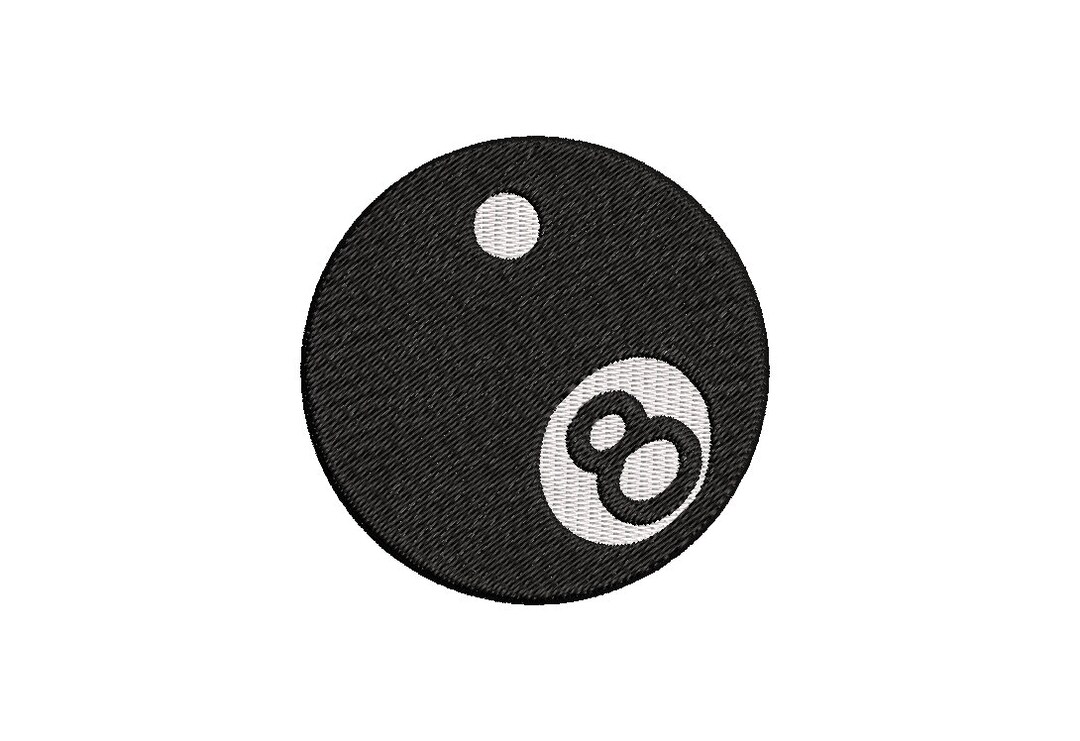 8 Ball Digital Embroidery Design (3 Sizes) - Etsy