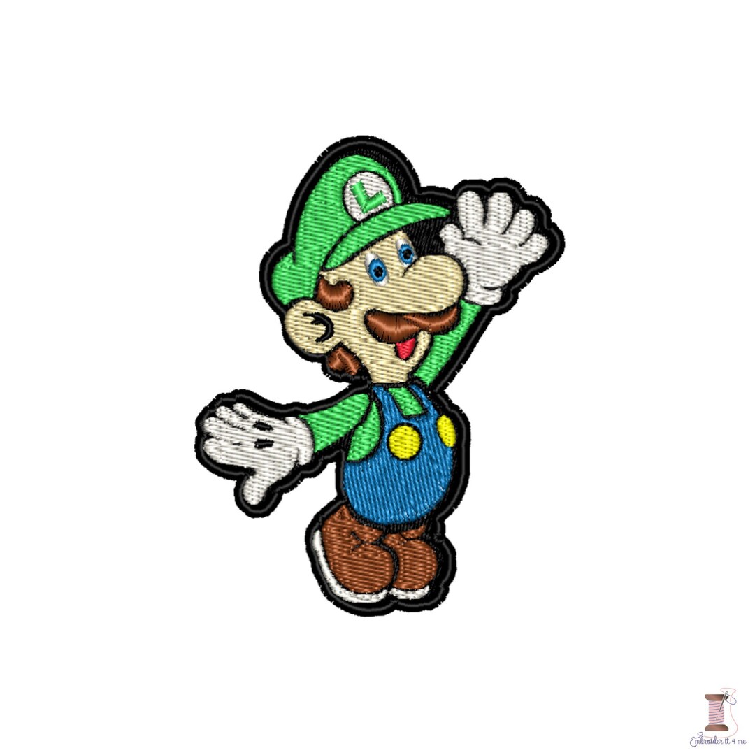 Luigi Patch - Super Smash Bros Patch - Embroidered Patch - Etsy