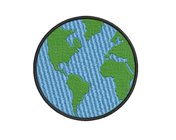 Blue Planet, Earth, Hand Embroidery - Etsy