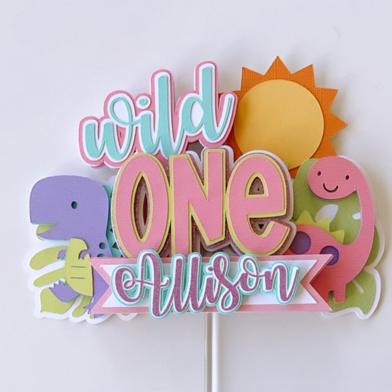 Dinosaur Cake Topper - Etsy