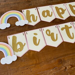 Rainbow Birthday Banner - Etsy