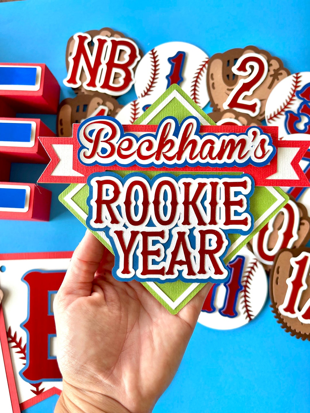 Baseball Milestone Banner Baseball Photo Banner Baseball 12 Month ...