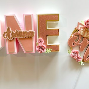 Rose Gold Cake Topper Rose Gold Party Pink Cake Topper Rose Cake Topper ...