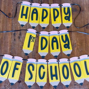 Back to School Banner Teacher Banner Teacher Appreciation Banner Pencil ...