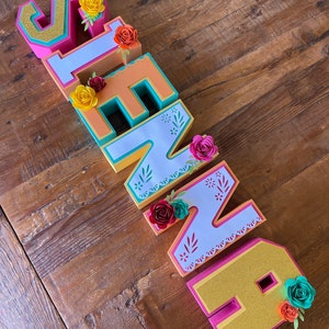 First Fiesta 3D Fiesta Letters Cardstock 3D Letters Cardstock Letters ...
