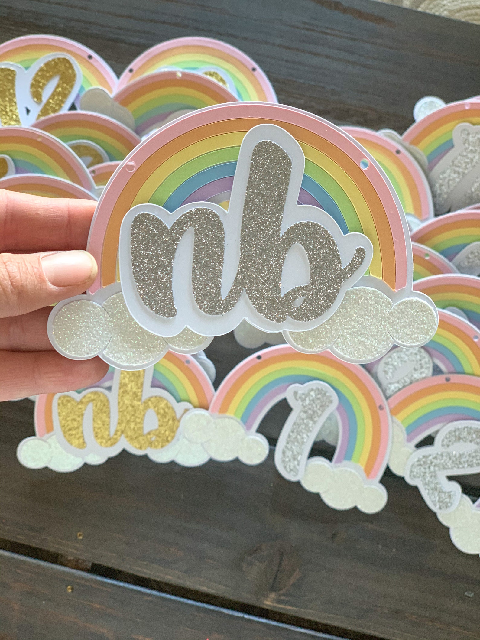 Rainbow Milestone Banner/ Rainbow 12 Month Banner/ Rainbow - Etsy