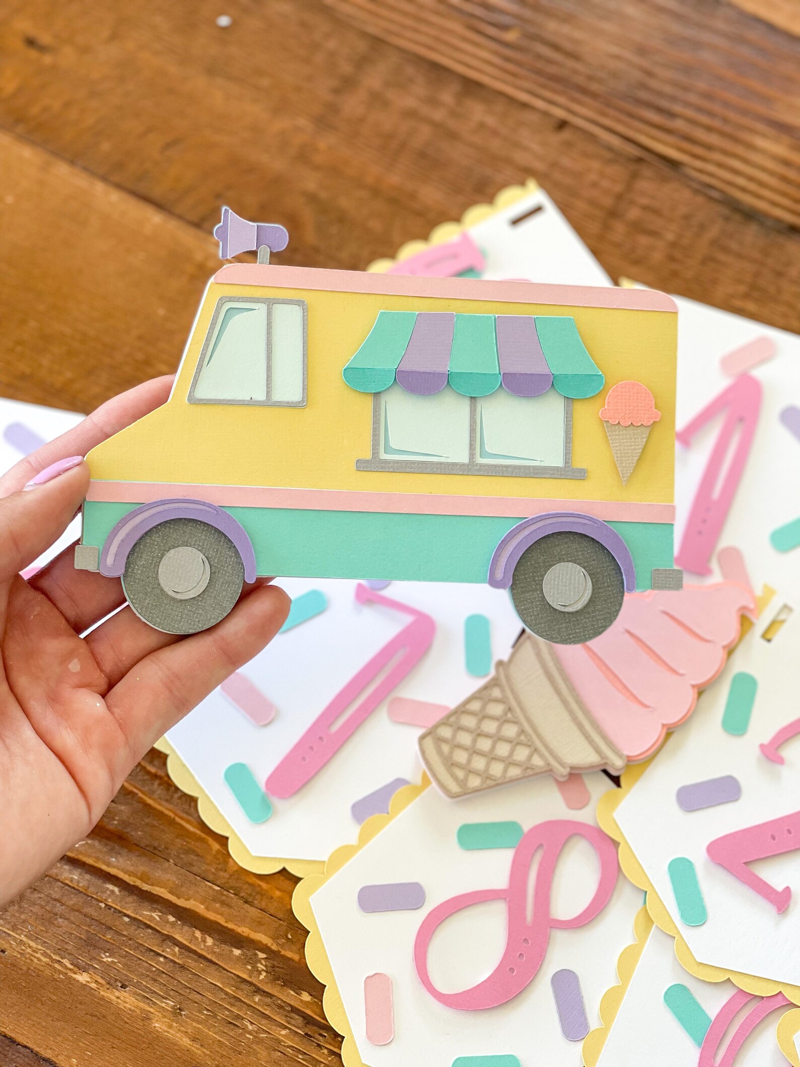 Ice Cream 12 Month Milestone Banner/ Ice Cream Party - Etsy