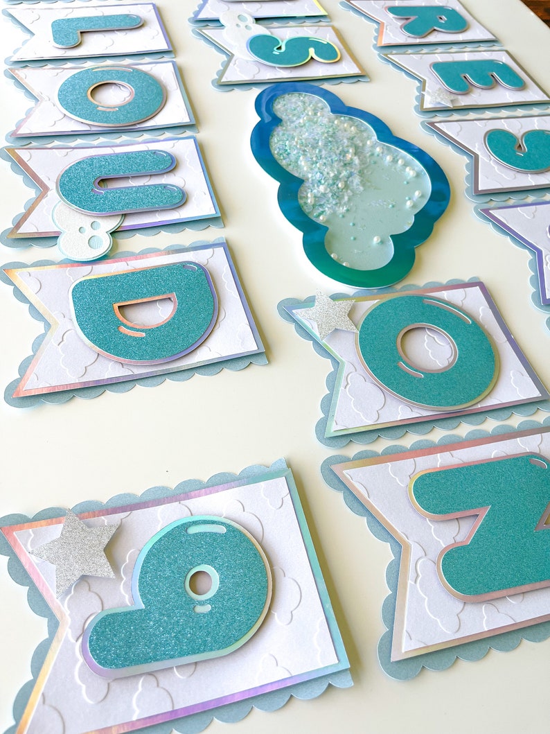 Cloud 9 Birthday Banner on Cloud 9 Banner on Cloud 9 - Etsy