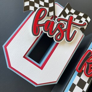 Fast One 3D Letters - Two Fast 3D Letters - Etsy