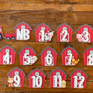 Barn Milestone Banner Farm Milestone Banner Farm Monthly Banner - Etsy