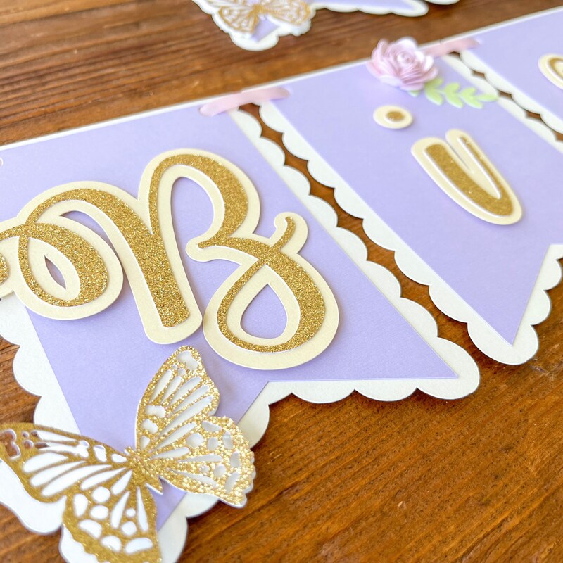Butterfly Birthday Banner - Etsy