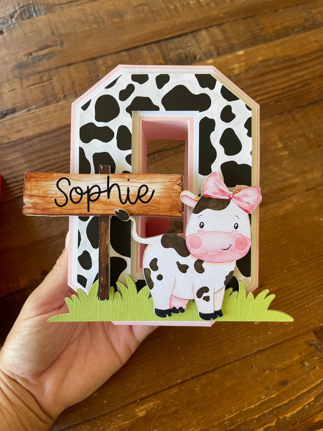 3D Farm Letters Cardstock 3D Letters Farm Birthday Farm Party Cardstock ...