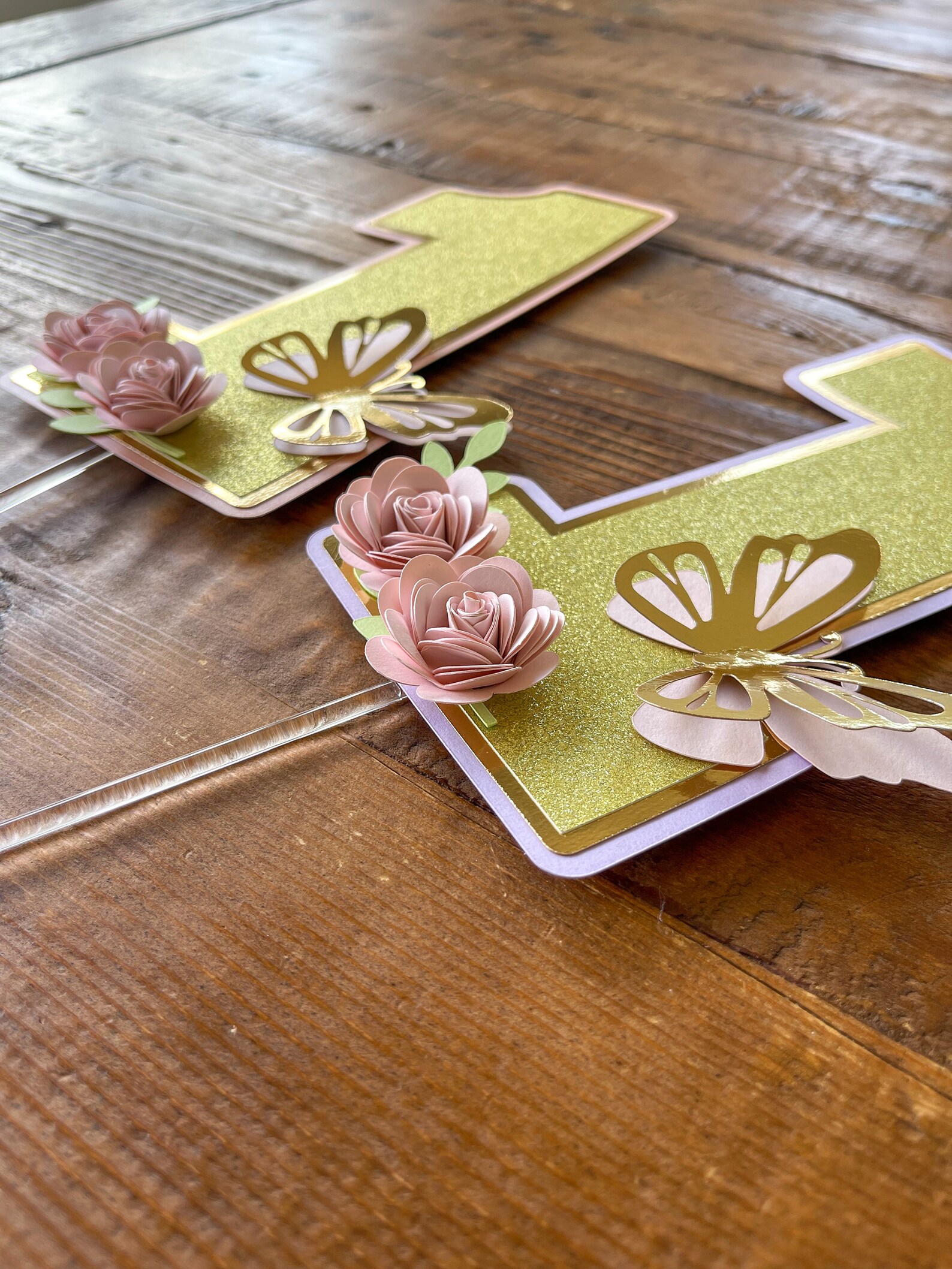 Smash Cake Topper/ 1 Cake Topper/ Butterfly Cake Topper/ | Etsy