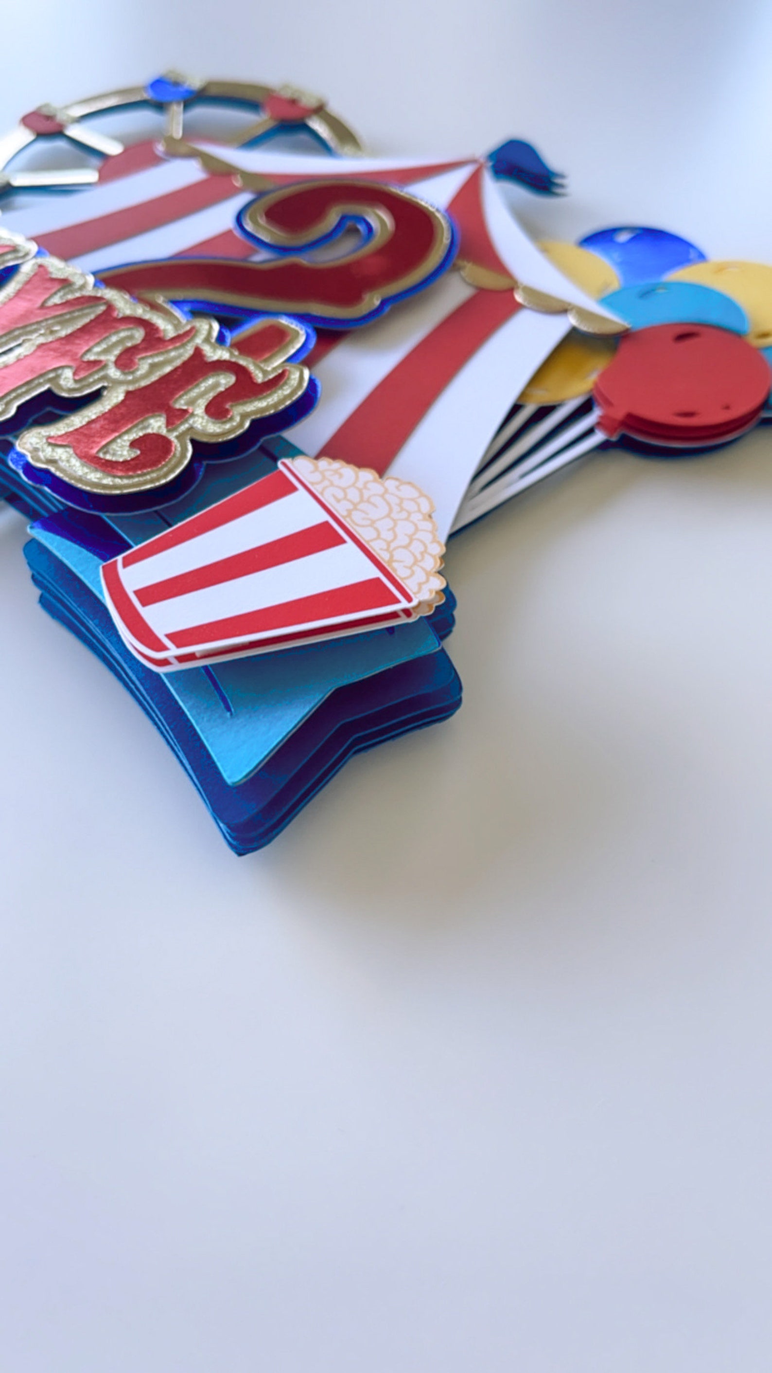 Circus Cake Topper Carnival Cake Topper Circus Party - Etsy