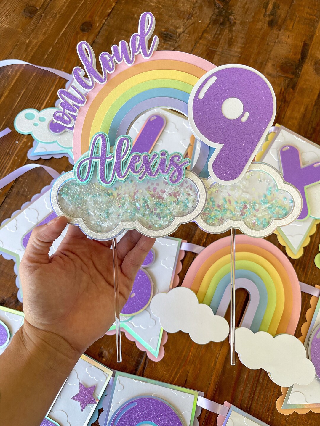 Cloud 9 Shaker Cake Topper Cloud 9 Cake Topper - Etsy