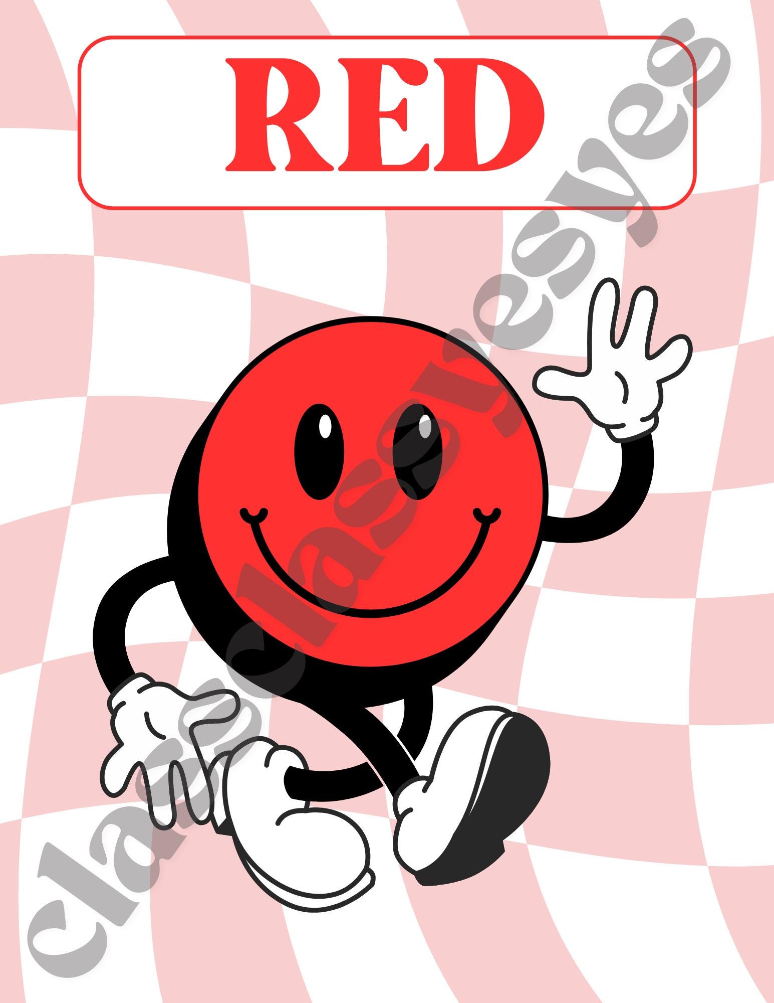 Retro Smile Color Posters | Rainbow | Colorful Classroom Decor | Retro ...