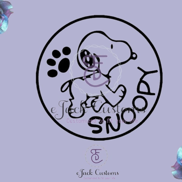 Snoopy Wall Decal - Etsy